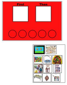 First Then Token Board With Icons By Mrs Sanfords Skills For Success