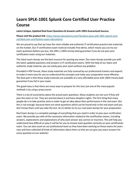 Ppt Splk 1001 Splunk Core Certified User Powerpoint Presentation