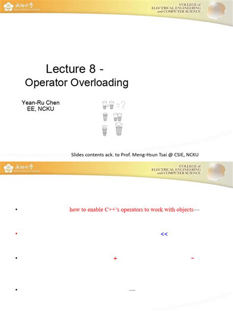 08 Operator Overloading Pdf Pointer Computer Programming Constructor Object Oriented