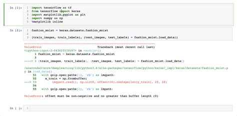 Tensorflow Keras Error When Downloading Fashionmnist Data Stack