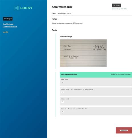 Locksmith Project App Prototype Mike Healy Web Dev