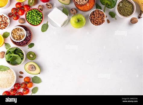 Portfolio Diet Balanced Lowering Cholesterol Vegan Food Including Nuts Vegetable Protein