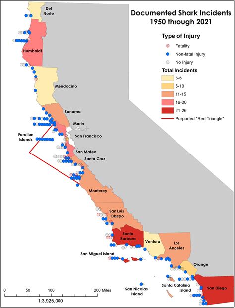Frontiers Shark Incidents In California 1950 2021 Frequency And Trends