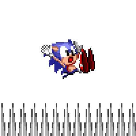 Pixilart Sonic Falling In Spike Pit By I Like Sonic 91 Sonic Pixel Drawing Pixel Art