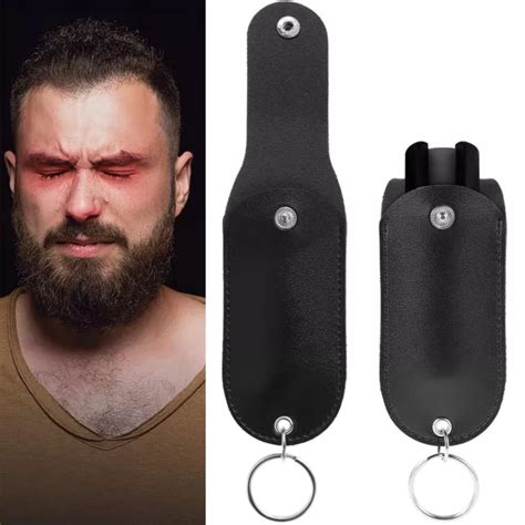 Pepper Spray Pouch Pu Leather Pepper Holster Mini Women Security Self