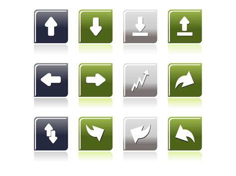 Button Icon Set 24728176 Vector Art At Vecteezy