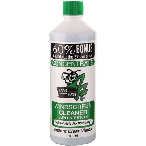 Bars Bugs Windscreen Cleaner 600ml Bb600 Windscreen And Glass Cleaner Repco Australia