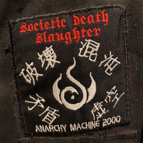 Discharge Back Patch Two Option Etsy