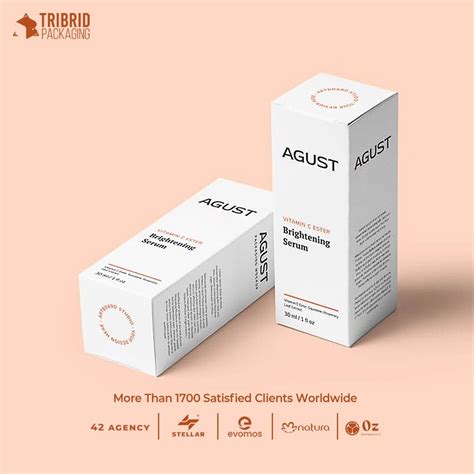 Serum Box Cosmetic Packaging Design Packaging Template Box