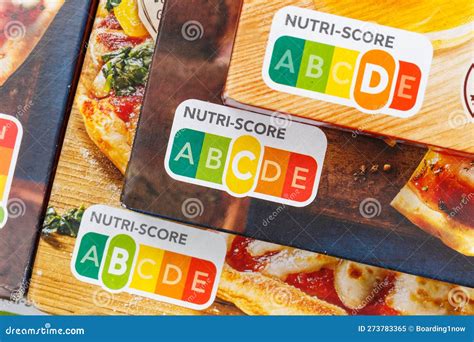 Nutri Score Nutrition Label Symbol Healthy Eating For Food Stock Image
