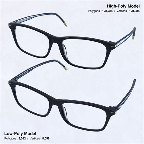 Artstation Wellington Eyeglasses Low Poly 3d Model Resources