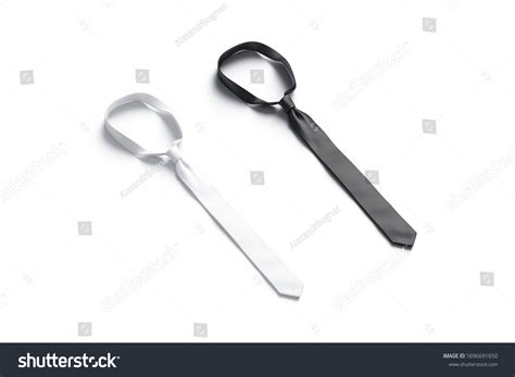 Blank Black White Classic Neck Tie Stock Illustration 1696691650