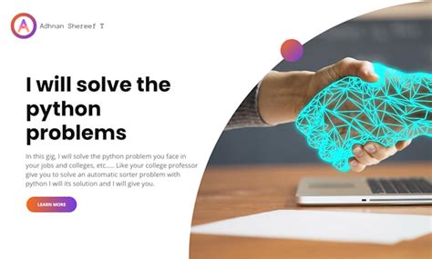 Solve The Python Problems You Face By Adhnanshereef Fiverr