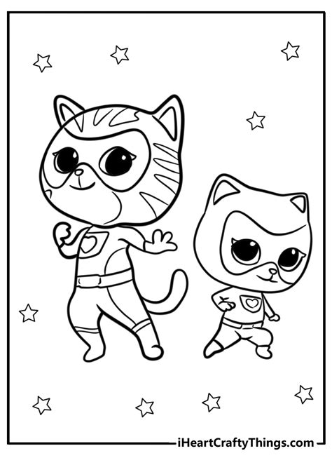 Superkitties Coloring Pages I Heart Crafty Things
