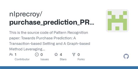 Github Nlprecroy Purchase Prediction Pr This Is The Source Code Of Pattern Recognition
