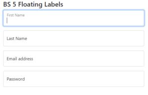 Bootstrap Floating Labels For Elements Textbox Textarea Select