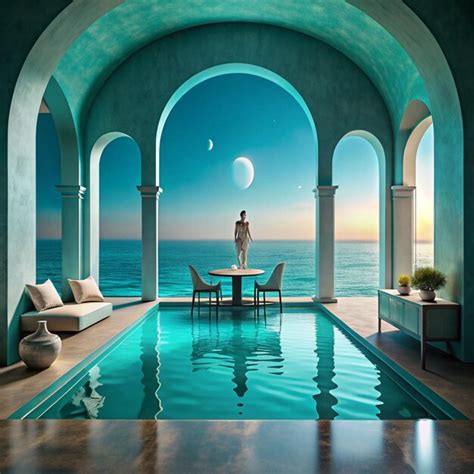 Imaginary Fictional Architecture Premium Ai Generated Image