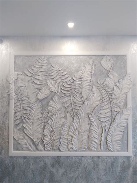 Барельеф Тропические листья | Texture painting, Texture art, Diy home ...