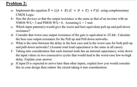 problem 2 a implement the equation x a b c