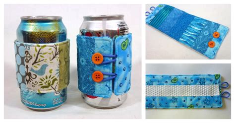 Soda Can Cozy Free Sewing Pattern