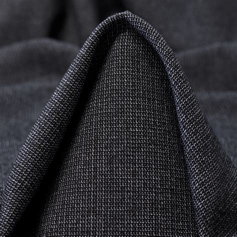 Wool Blend Micro Design Melange Black Sand F000017525