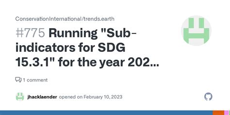 Running Sub Indicators For Sdg 1531 For The Year 2021 Under Version 2110 Leads To Failed