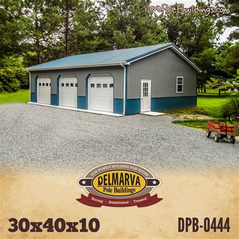 30x40x10 Custom Pole Buildings Pole Barns Direct