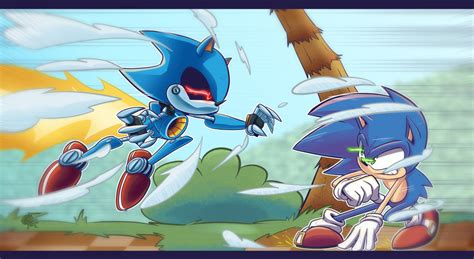 Sonic Vs Metal Sonic By Corythec On Deviantart