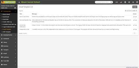 How To Create Email Template Smart School School Management System By Qdocs