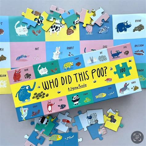 Who Did This Poo Jigsaw Puzzle By Nest Ts