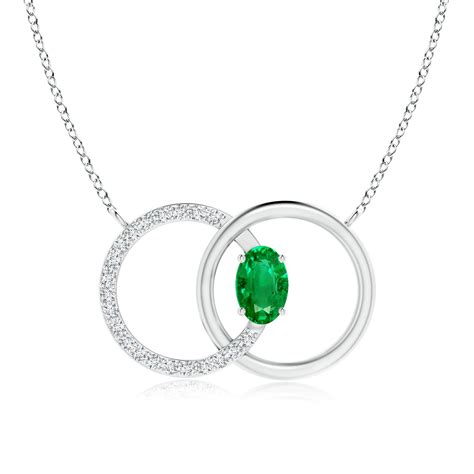 Emerald Pendant Necklaces For Women Angara