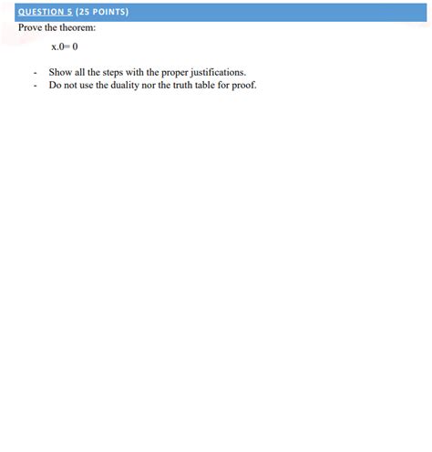 Solved QUESTION POINTS Prove The Theorem X Show Chegg