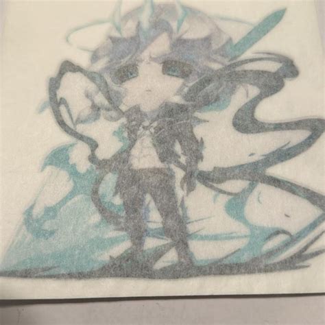 League Of Legends Kayle Chibi Fanart Clear Vinyl Sticker Water