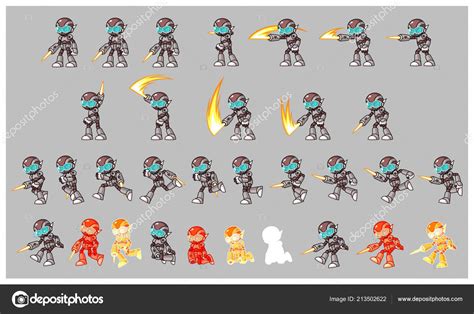 Suitable Side Scrolling Action Adventure Game Stock Vector Image By