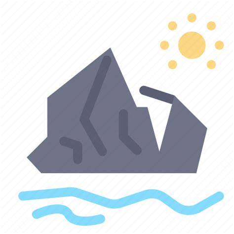 Ecology Environment Ice Iceberg Melting Icon