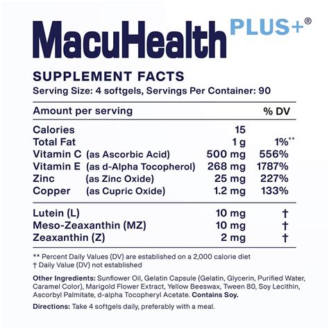 Macuhealth Plus Dietary Supplement 1