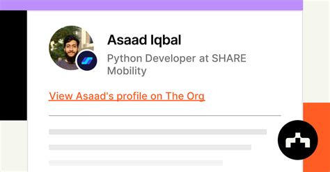 Asaad Iqbal Python Developer At Share Mobility The Org