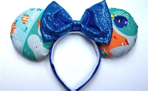 Finding Dory Mouse Ears Handmade Finding Nemo Mouse Ears Dory Mouse