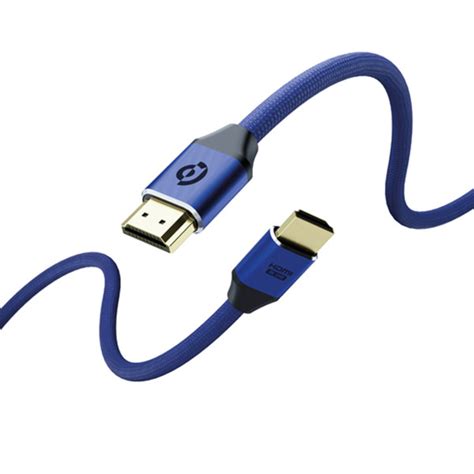 Powerology 8k Hdm To Hdmi Braided Cable 3m Dark Blue