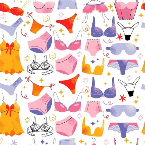 Lingerie Pattern Vectors And Illustrations For Free Download