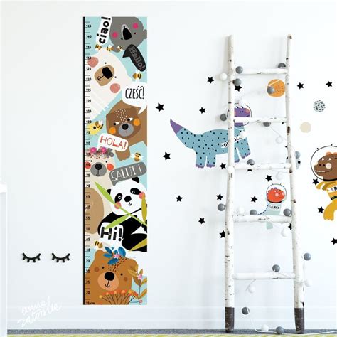 Types Of Bears Growth Chart Growth Chart Ruler Nursery Etsy