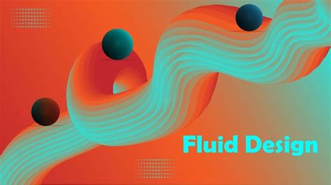 Premium Vector Fluid Design Colorful Fluid Design Simple And Minimal