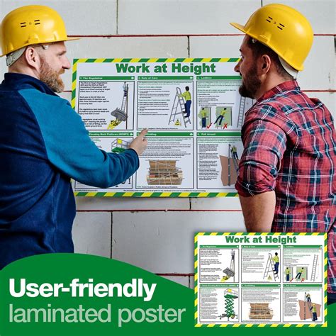 Safety First Aid A716t Work At Height Poster 59x42cm Safety