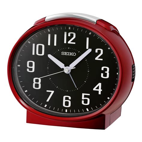 Seiko Imperial Non Ticking Bedroom Alarm Clock 4 Inch