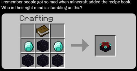 Does Anyone Remember How Recipes Arewere Unveiled Java Rminecraft