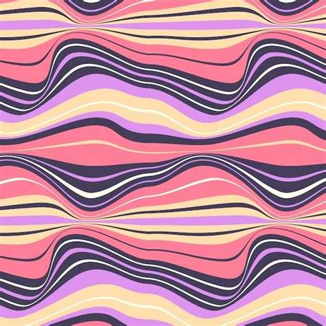 Free Vector Hand Drawn Wavy Pattern Design