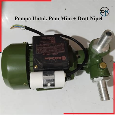 Jual Pompa Untuk Bbm Bensin Pom Mini Pertamini 125 Watt Sudah Terpasang Drat Nipel Shopee