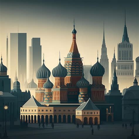 Premium Ai Image Illustration Of Moscow Russia Soviet Constructivism
