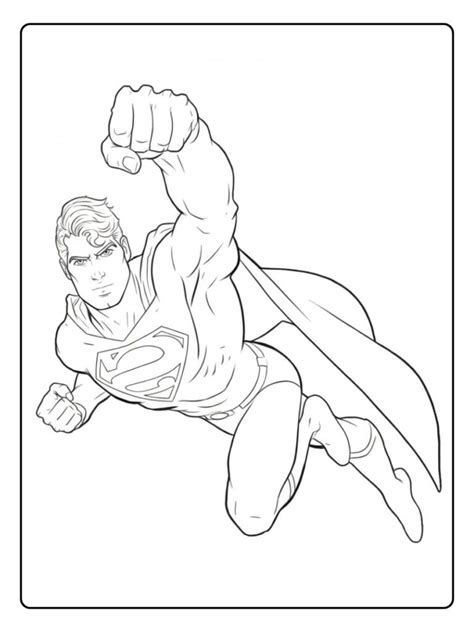 Superman Coloring Pages Pdf To Print Gencoloring