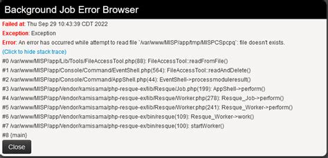 Bug Populate From CSV Not Working Issue MISP MISP GitHub